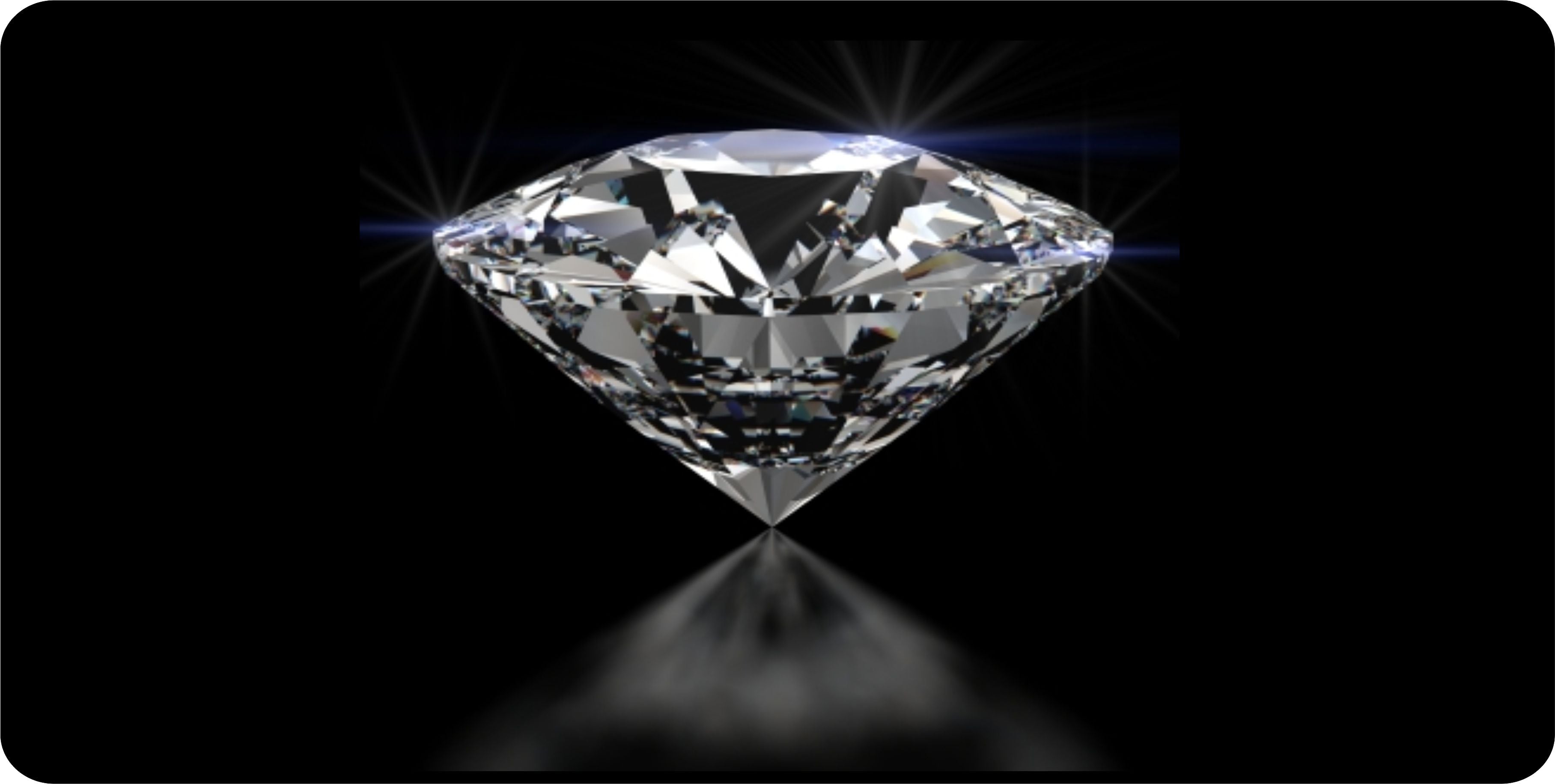 Diamond Centered On Black Photo License Plate – Auto License Plates Frames