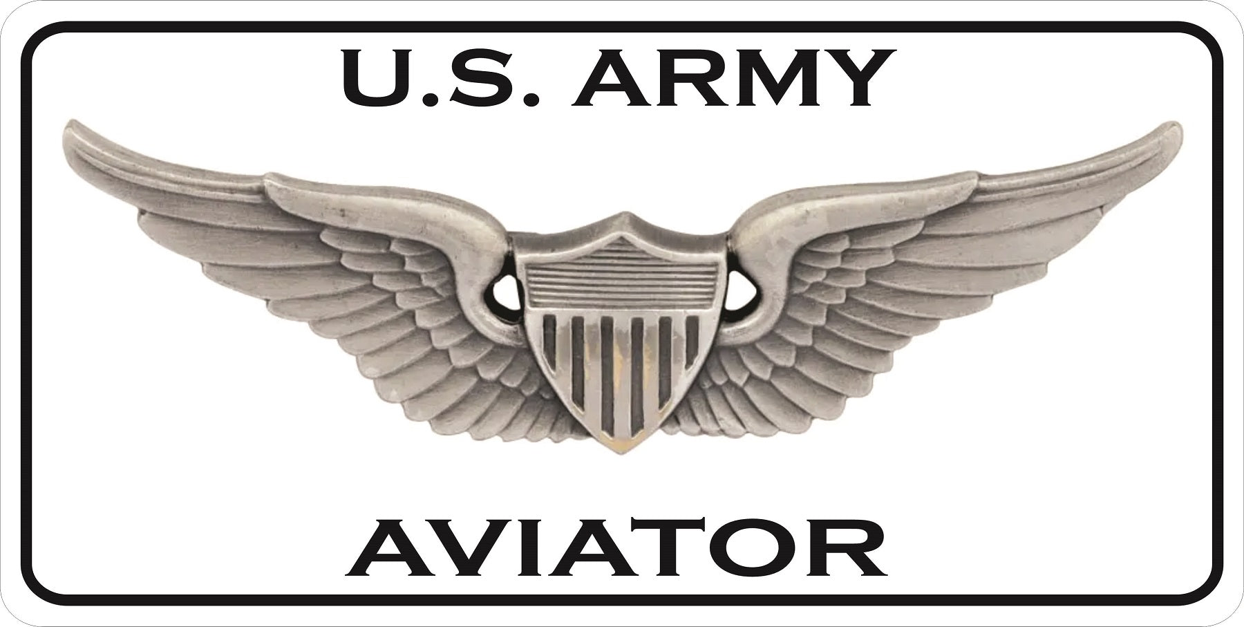 U.S. Army Aviator Wings Photo License Plate – Auto License Plates Frames