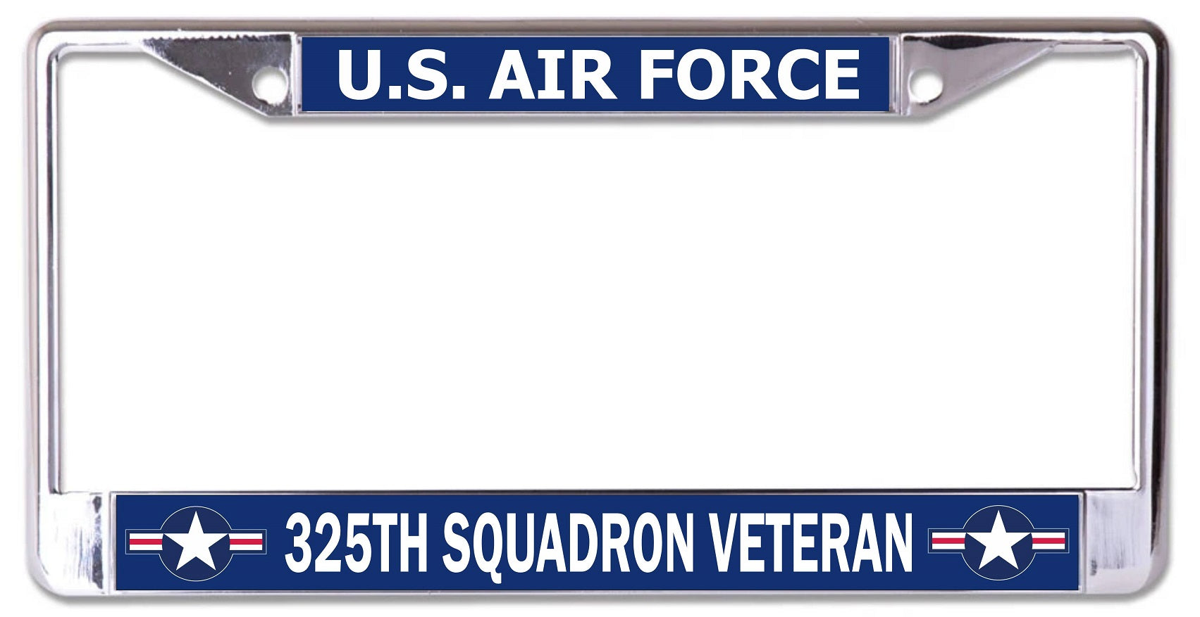 Custom U.S. Air Force Any Squadron Veteran Chrome License Plate Frame ...