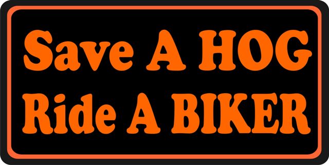 Save A Hog - Ride A Biker Photo License Plate – Auto License Plates Frames
