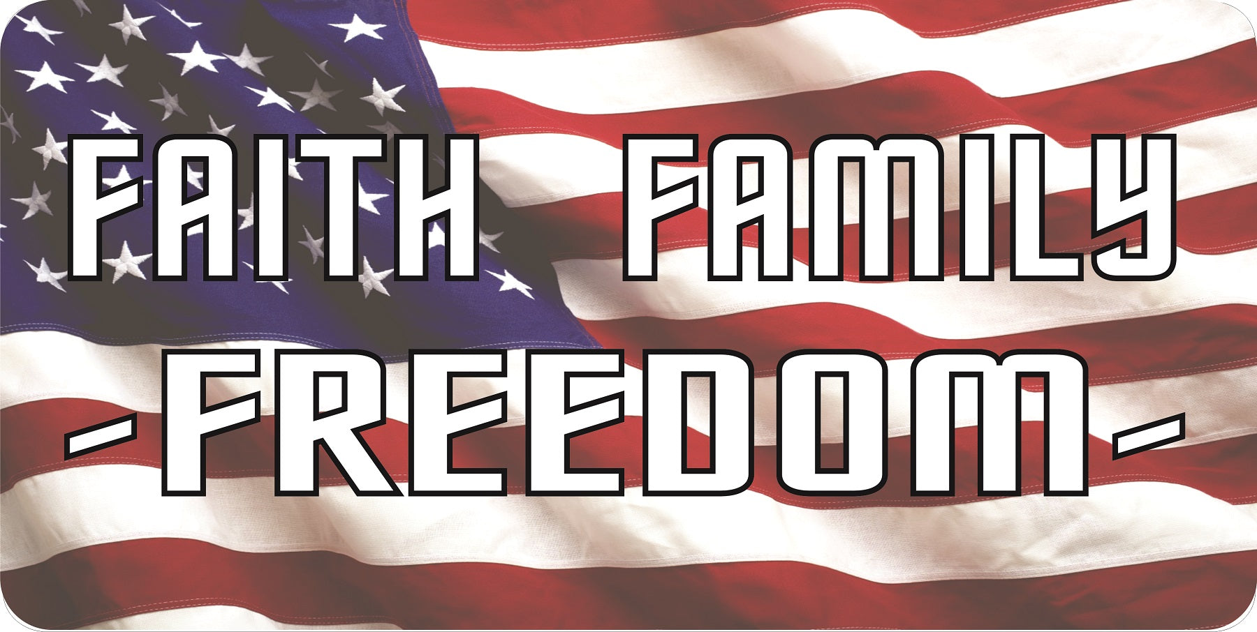 Faith Family Freedom Photo License Plate – Auto License Plates Frames