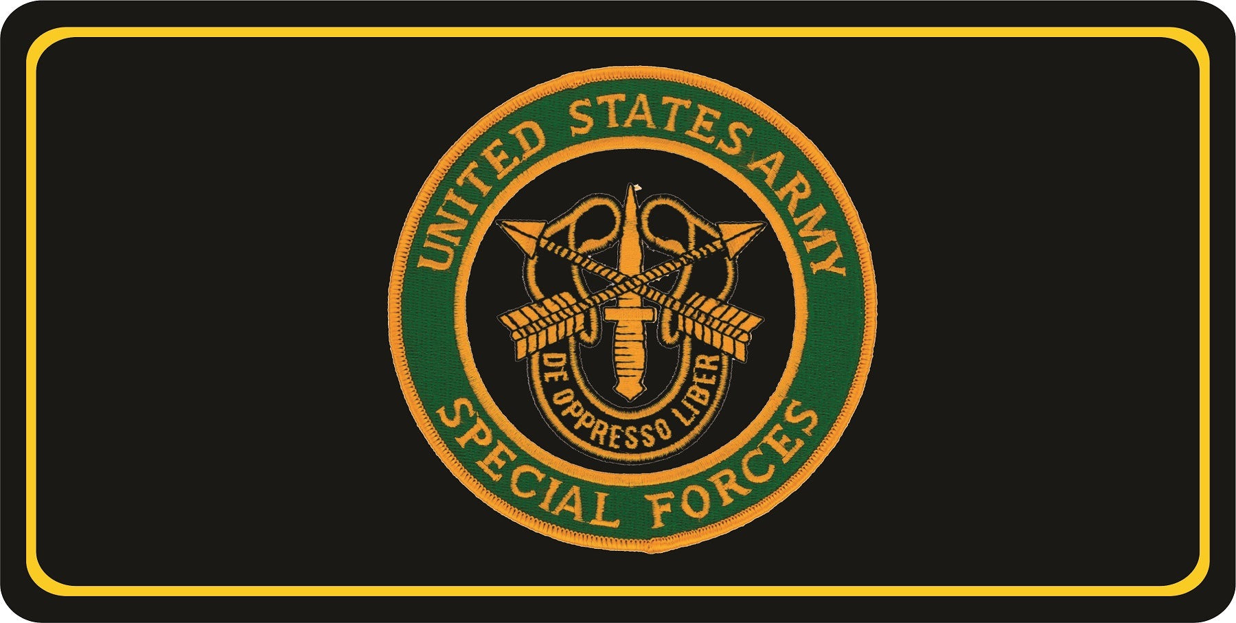U.S. Army Special Forces Patch Photo License Plate – Auto License ...