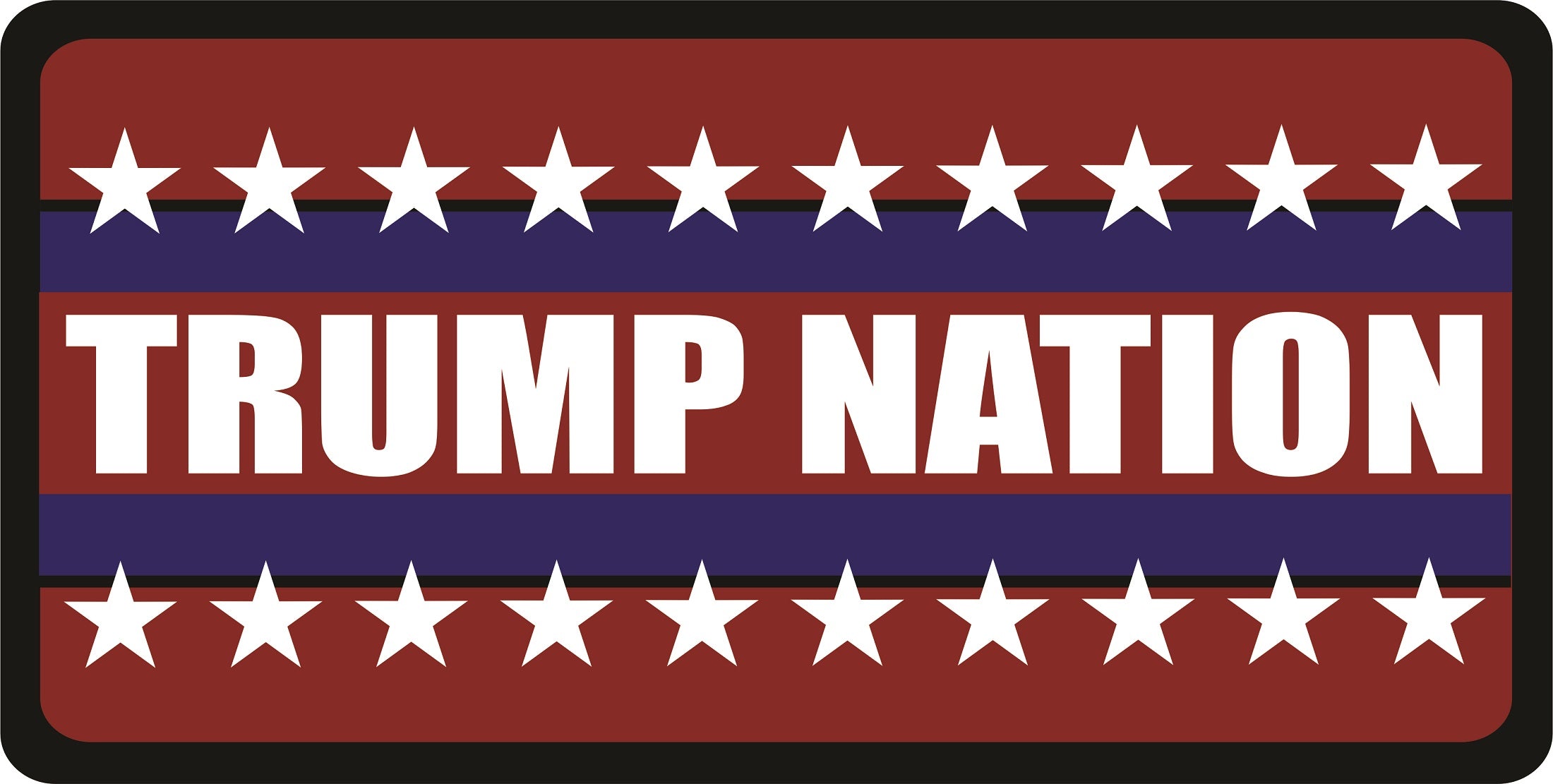 Trump Nation #2 Photo License Plate – Auto License Plates Frames