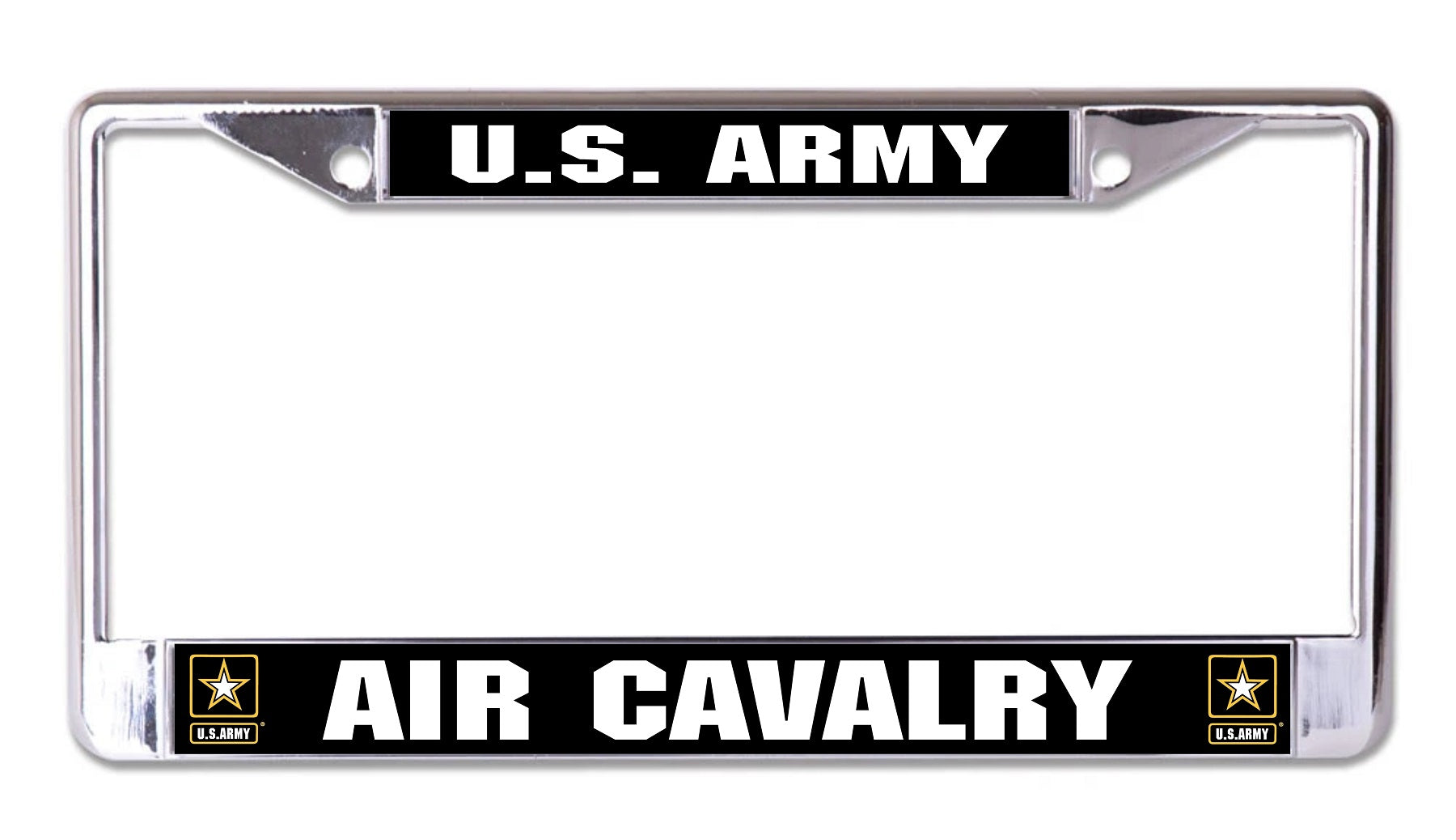 U.S. Army Air Cavalry Chrome License Plate Frame – Auto License Plates ...