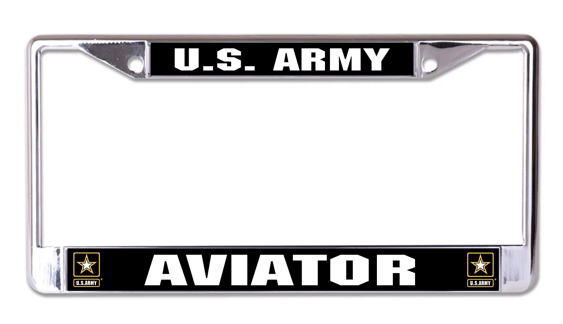 U.S. Army Aviator Chrome License Plate Frame – Auto License Plates Frames