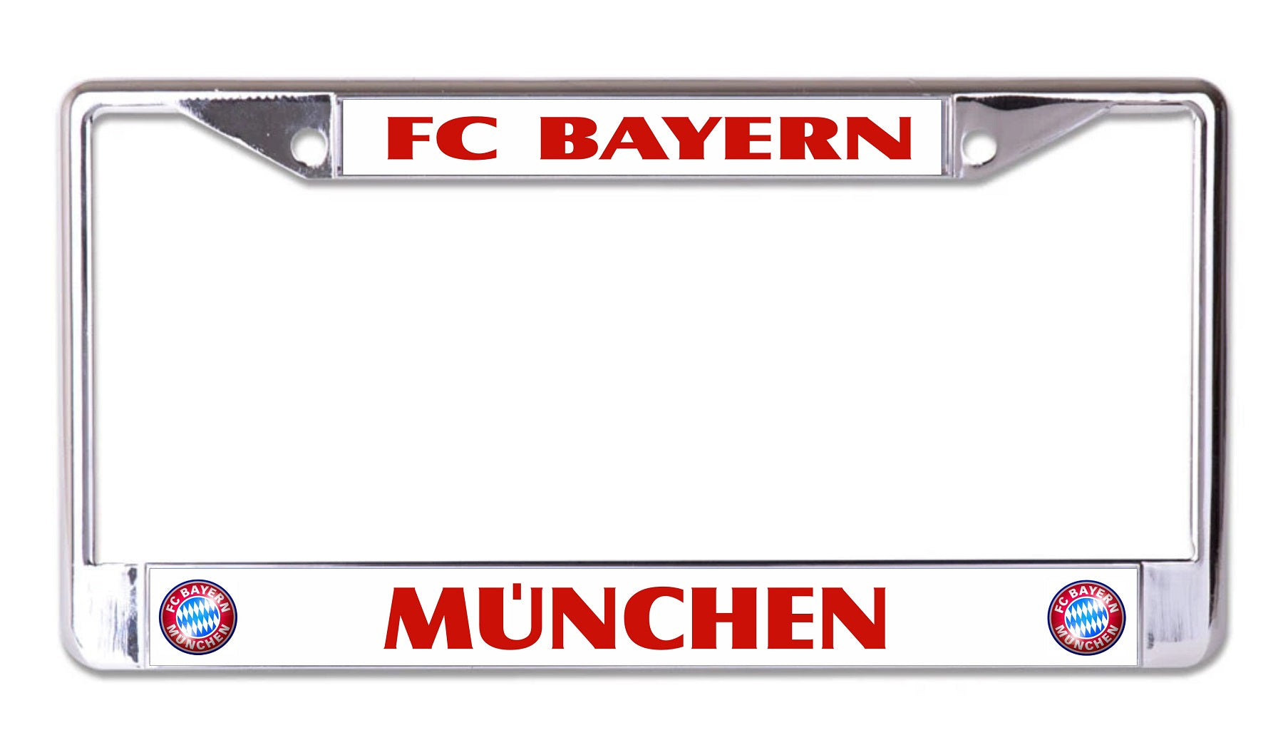 FC Bayern Munchen #2 Chrome License Plate Frame – Auto License Plates ...