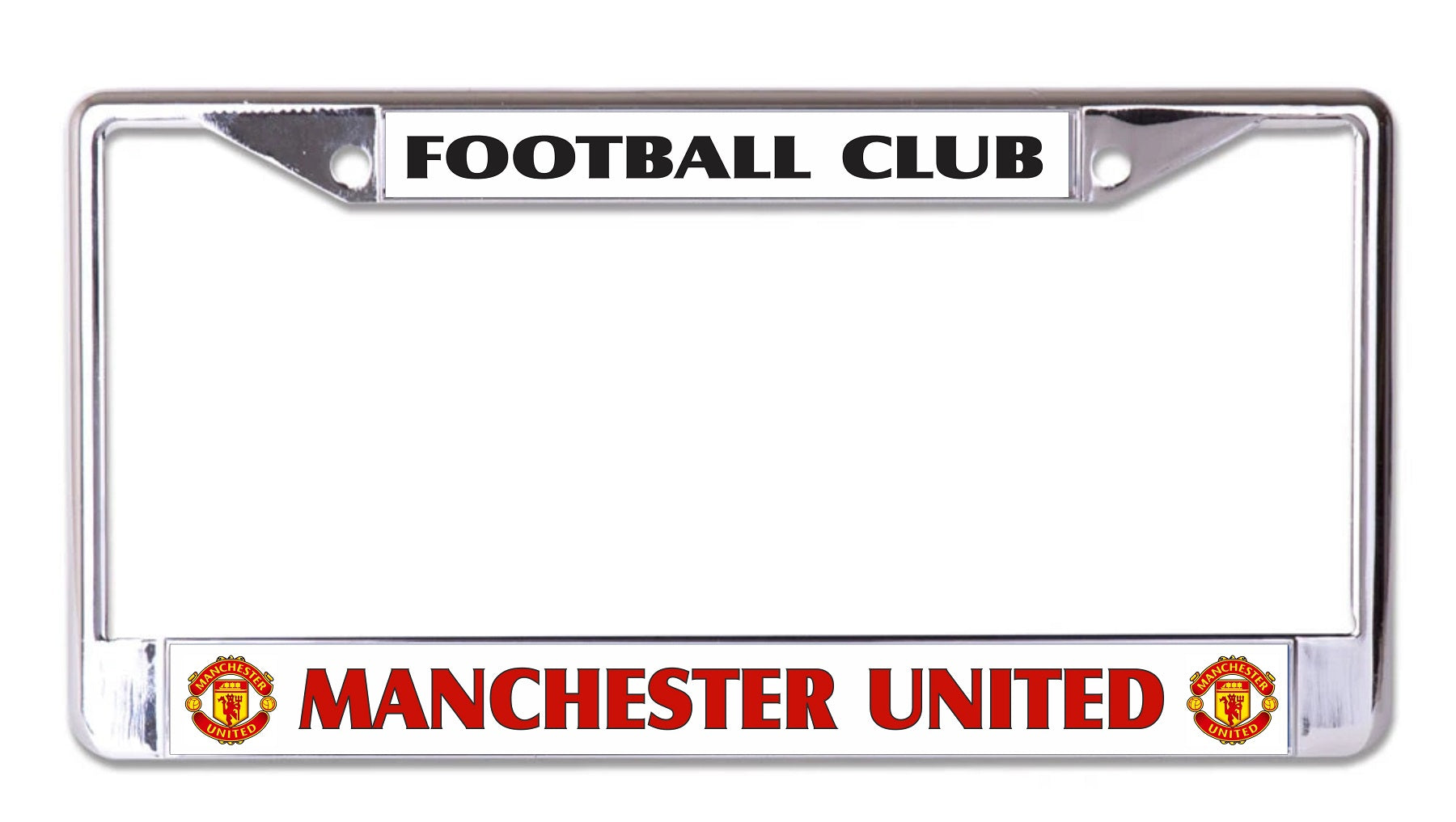 Manchester United Football Club Chrome License Plate Frame – Auto ...