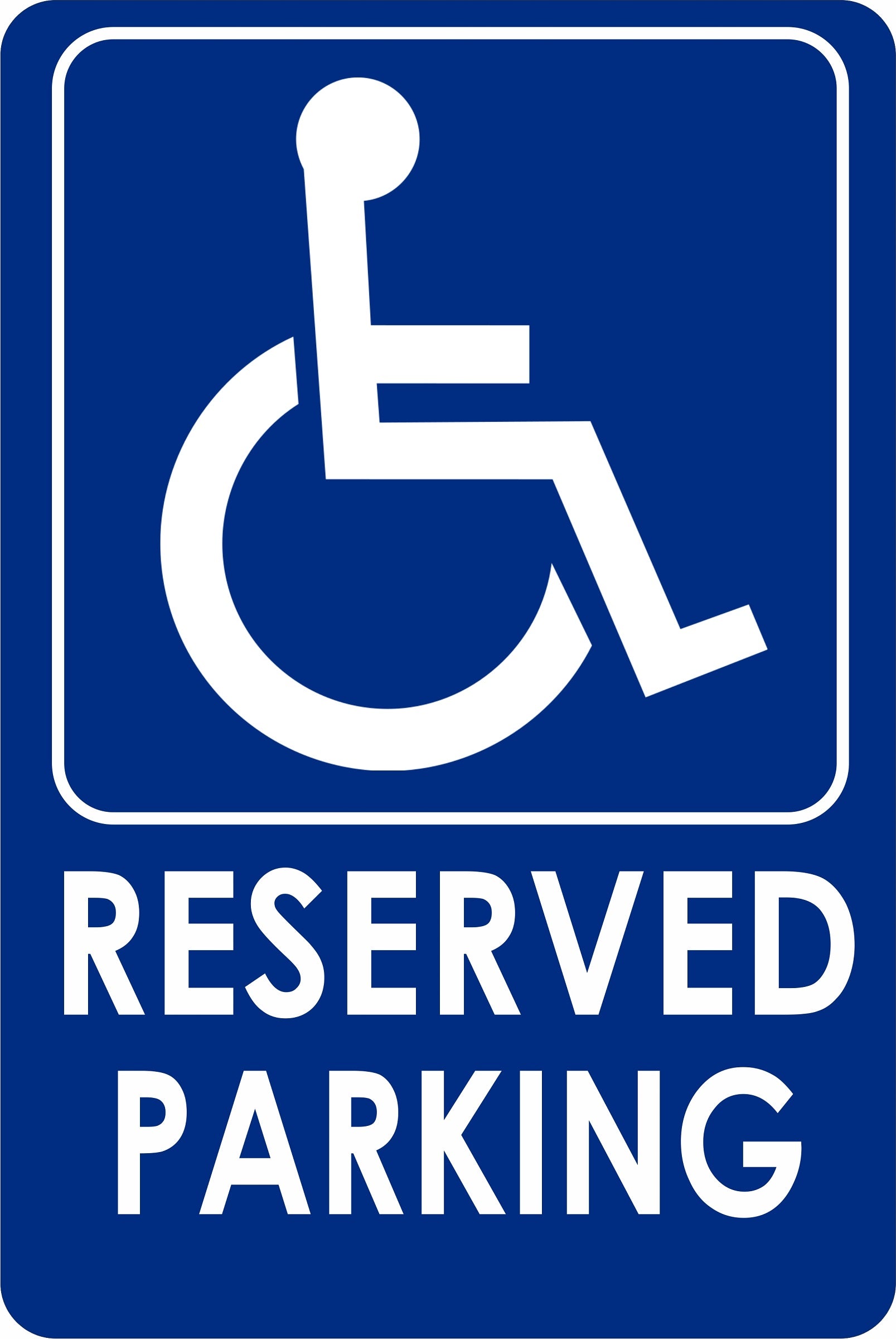 Handicapped Reserved Parking Sign – Auto License Plates Frames