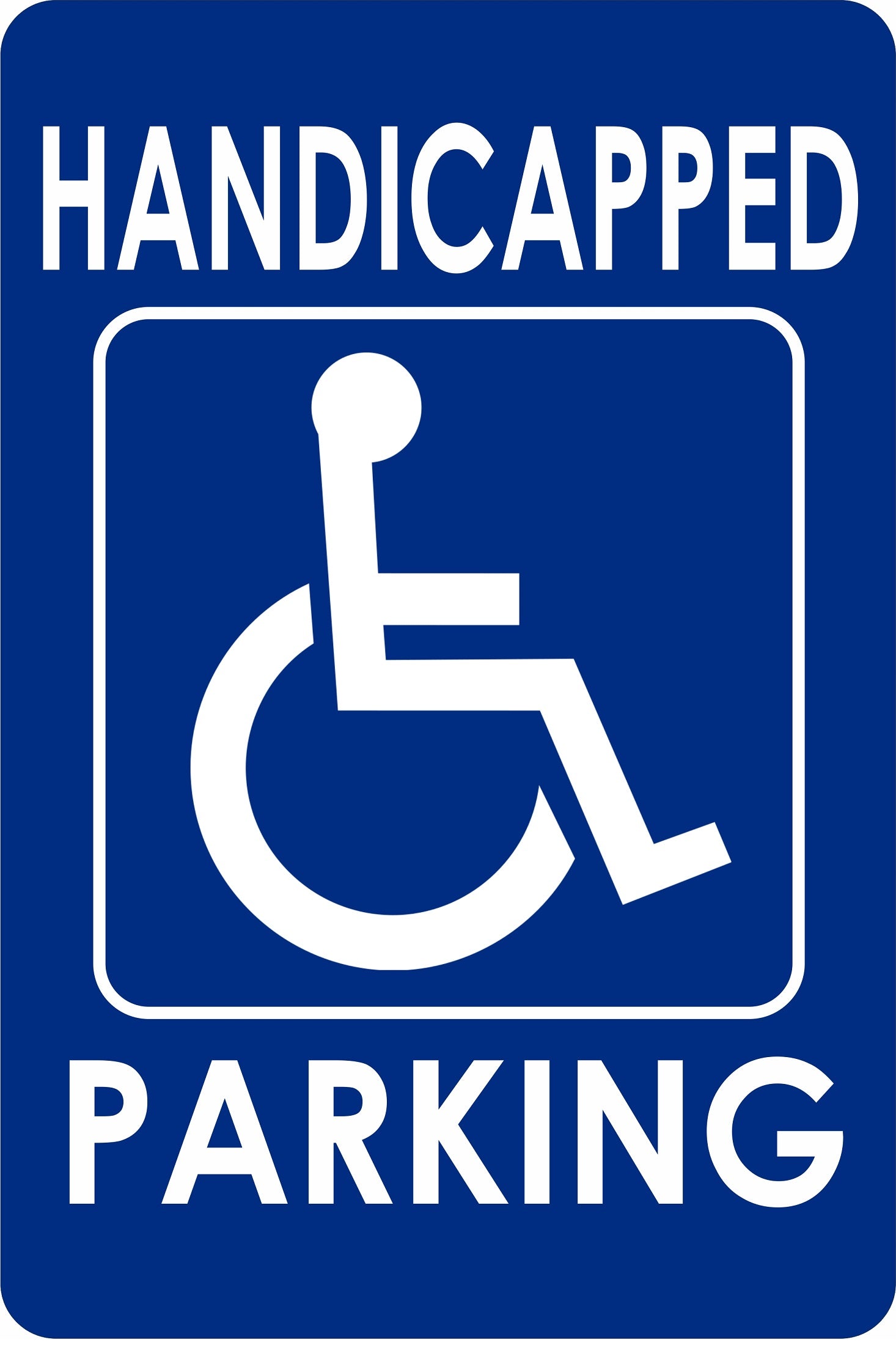 Handicapped Parking Sign – Auto License Plates Frames