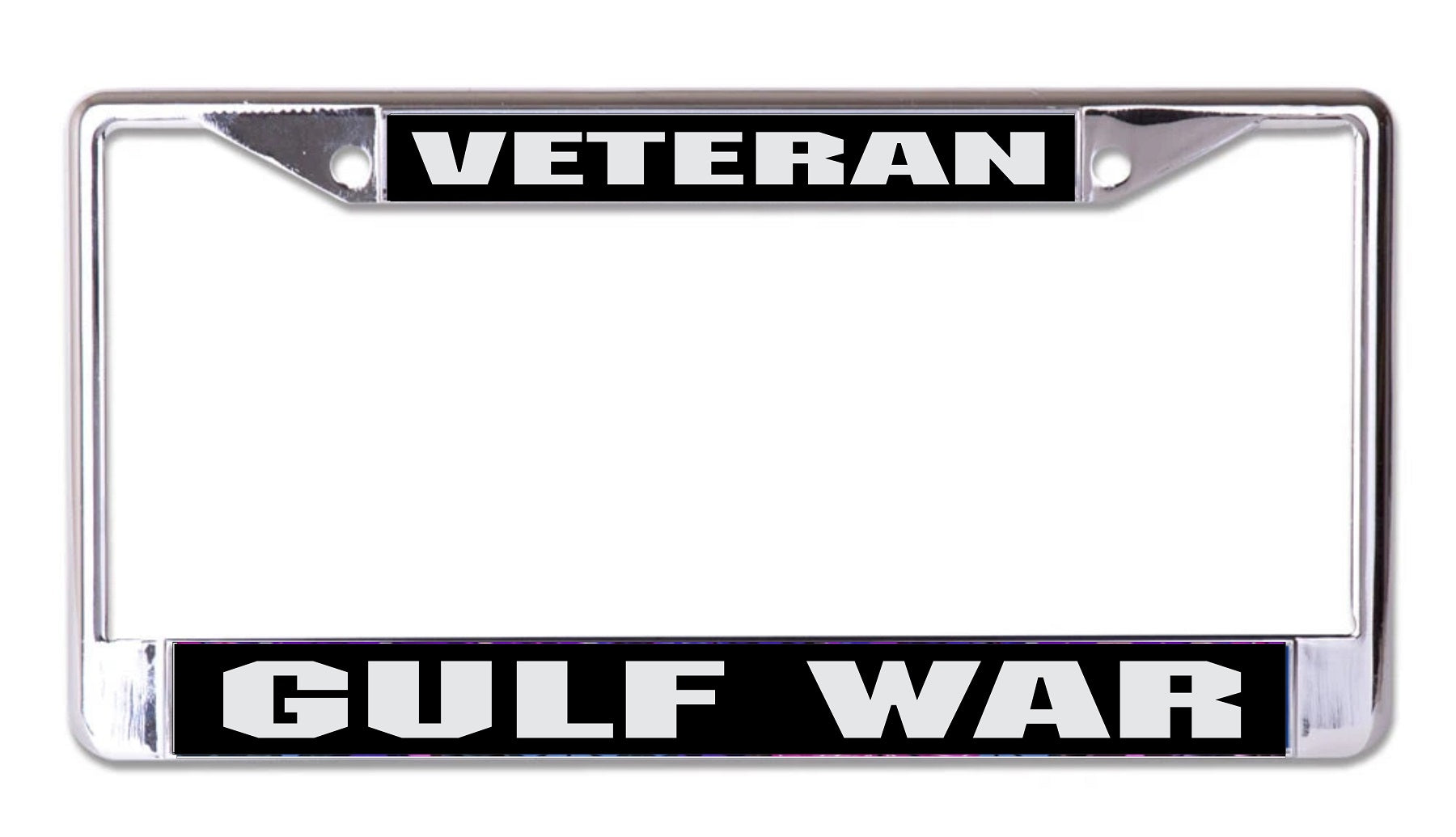 Gulf War Veteran Chrome License Plate Frame – Auto License Plates Frames