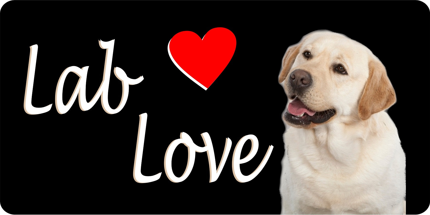 Lab Love Photo License Plate – Auto License Plates Frames