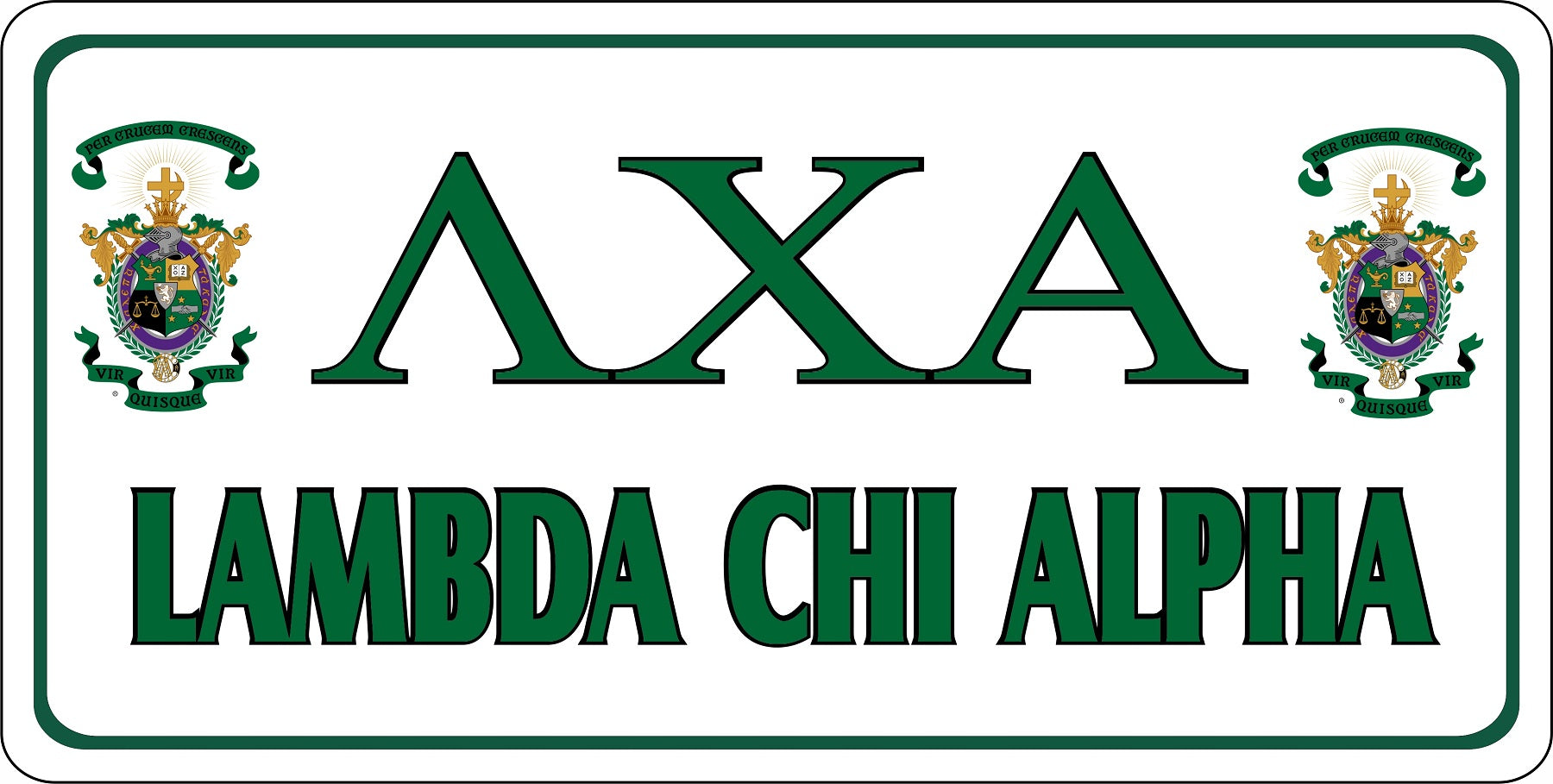Lambda Chi Alpha Photo License Plate – Auto License Plates Frames