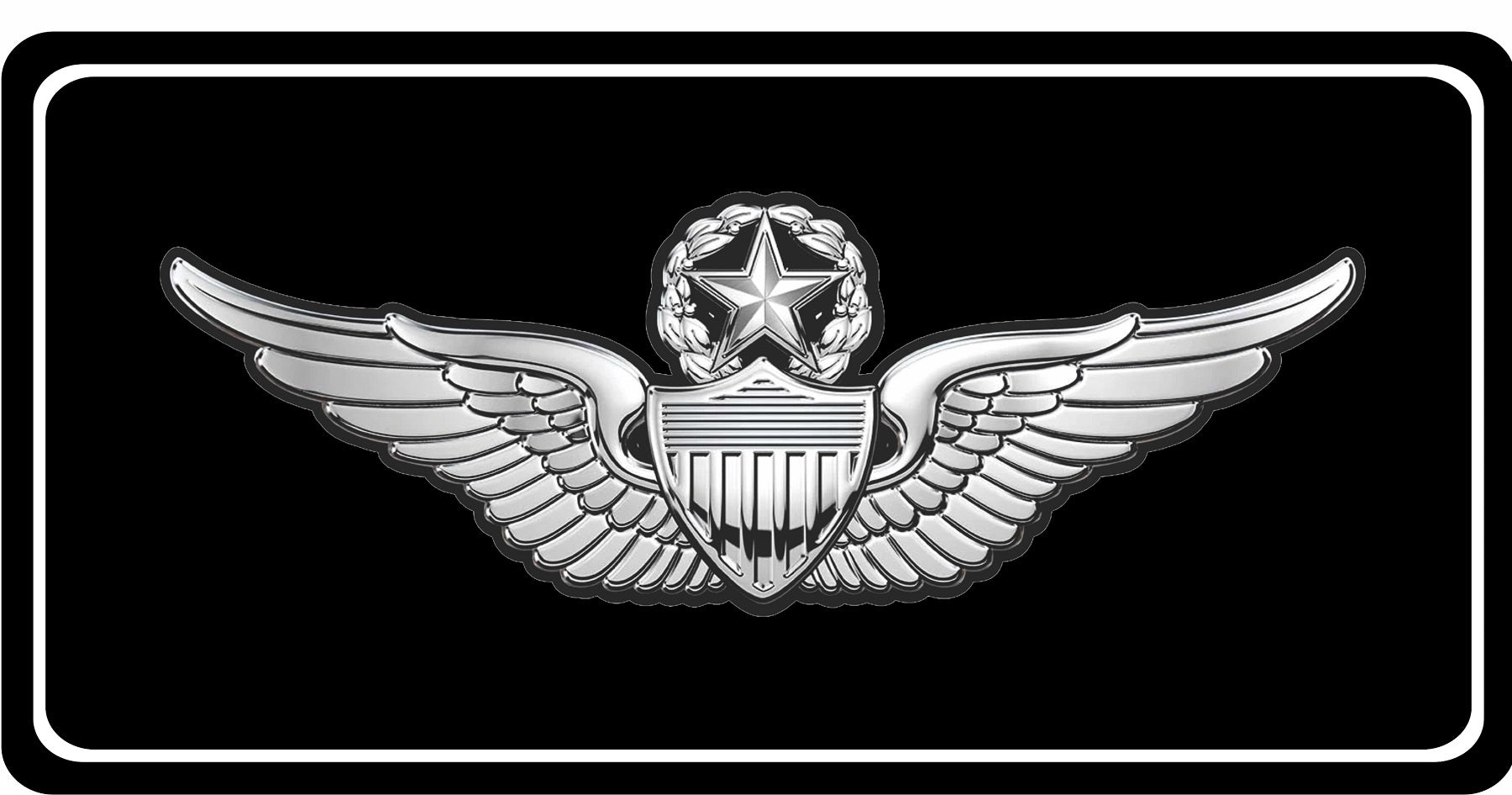 U.S. Army Master Aviator Black Photo License Plate – Auto License ...