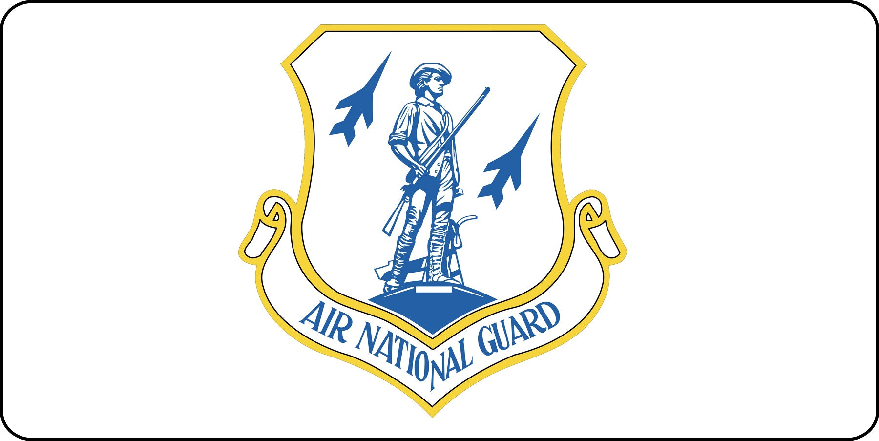 Air National Guard Photo License Plate – Auto License Plates Frames