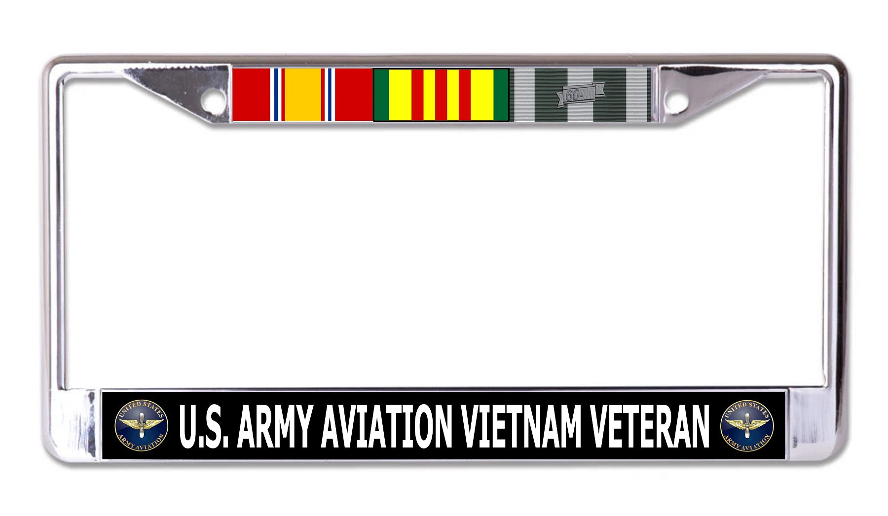U.S. Army Aviation Vietnam Veteran Chrome License Plate Frame – Auto ...