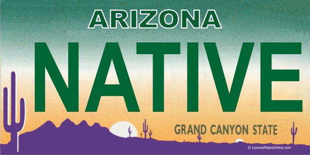 Arizona Native Photo License Plate – Auto License Plates Frames