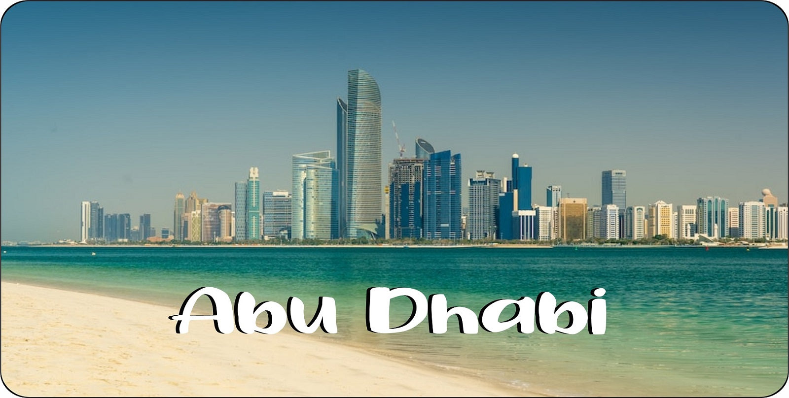 Abu Dhabi Daytime Photo License Plate – Auto License Plates Frames