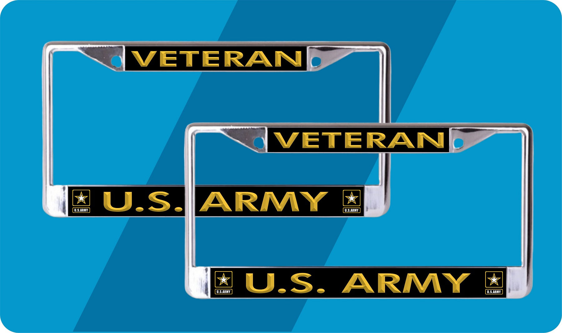 U.S. Army Disabled Veteran License Plate Frame 2 pack – Auto License ...