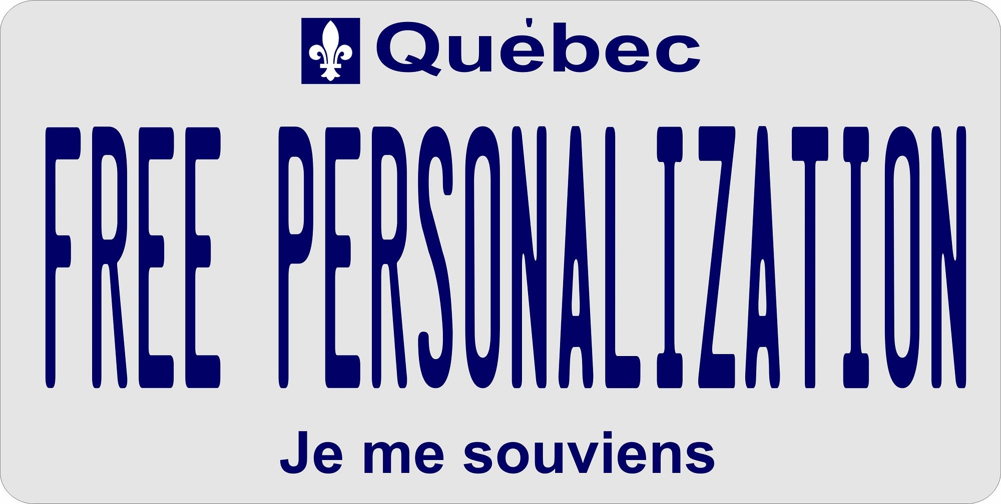 Quebec Je Me Souviens Custom License Plate – Auto License Plates Frames