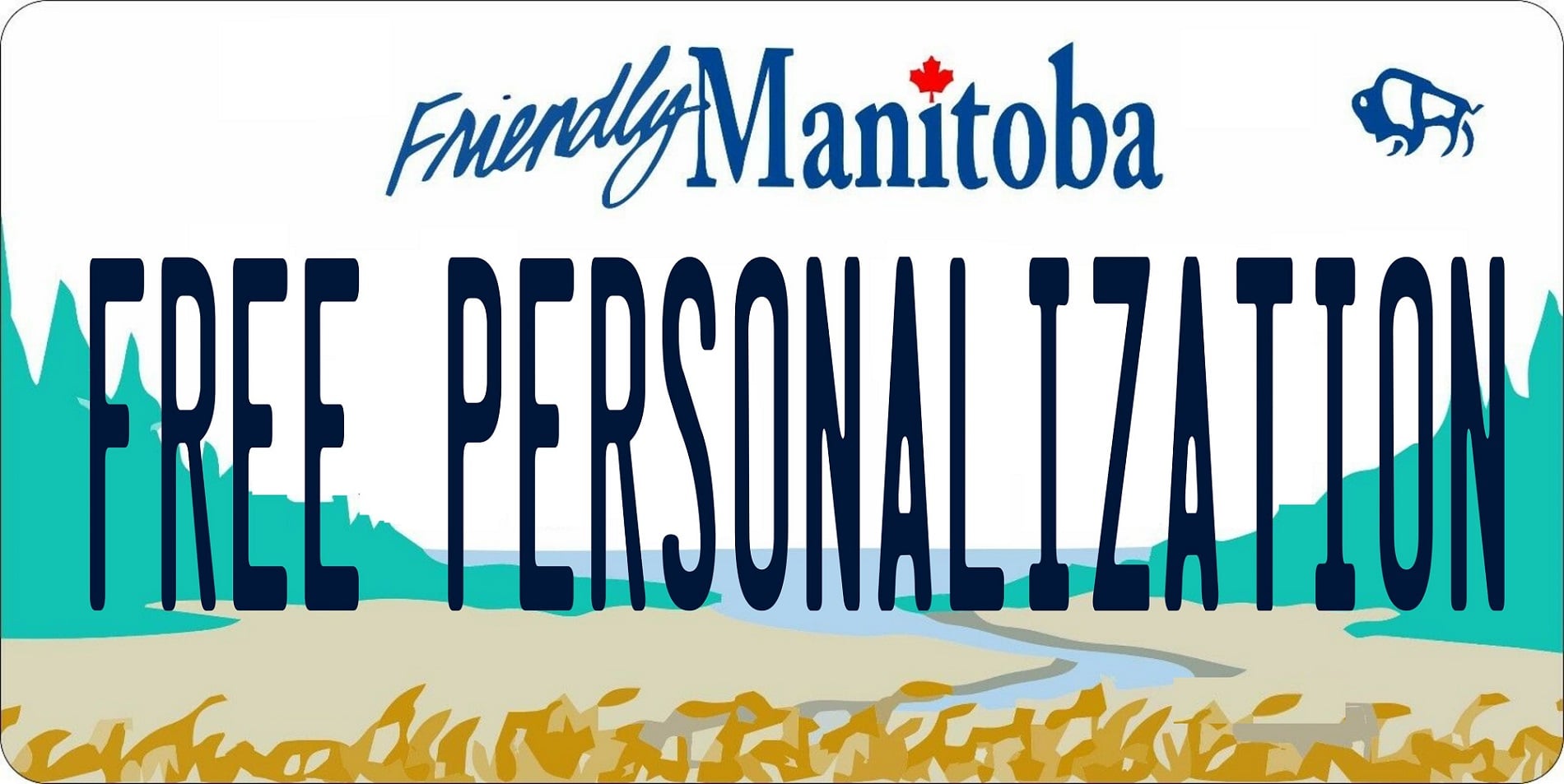 Friendly Manitoba Custom License Plate – Auto License Plates Frames