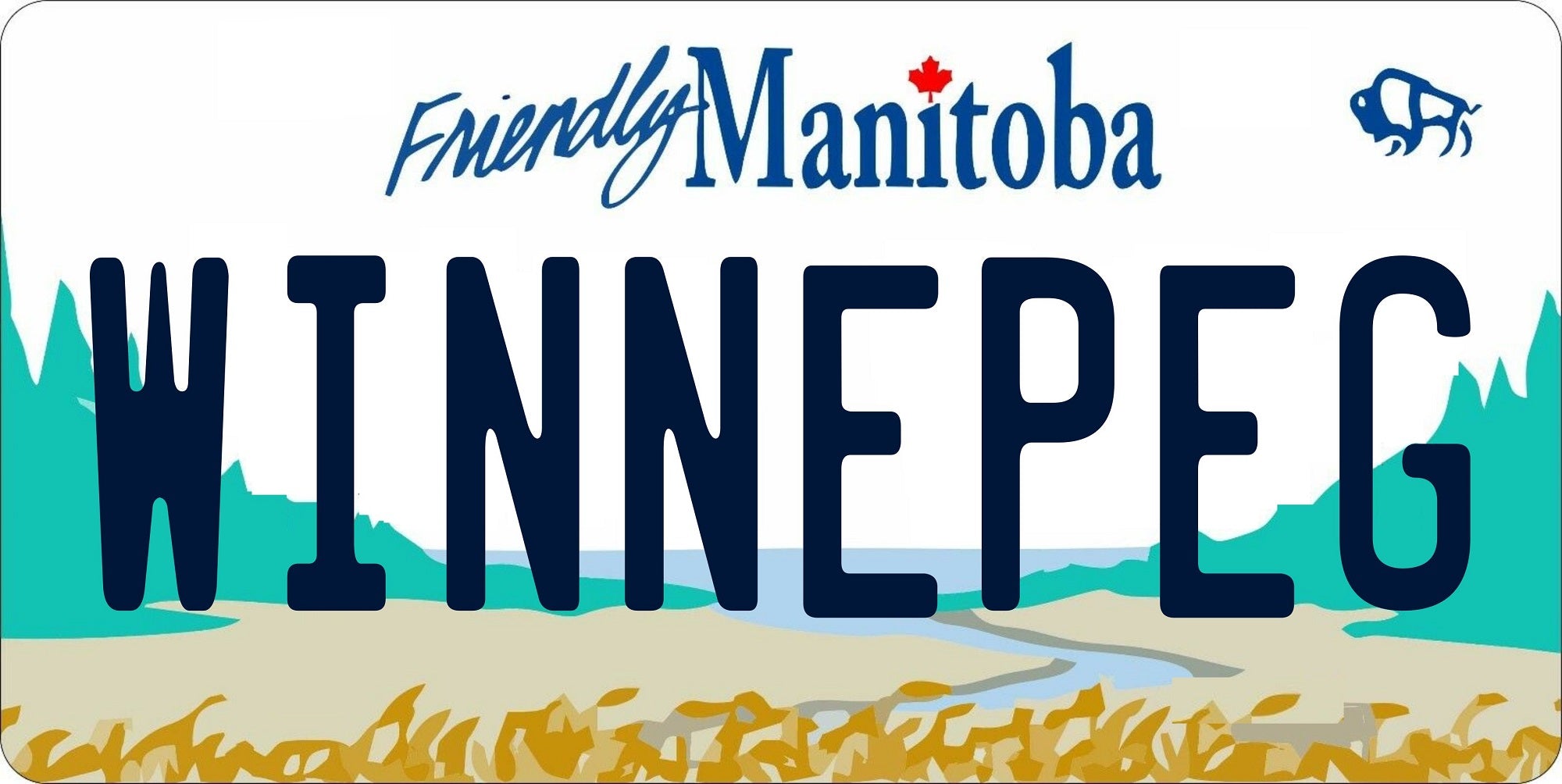Friendly Manitoba Winnepeg License Plate – Auto License Plates Frames