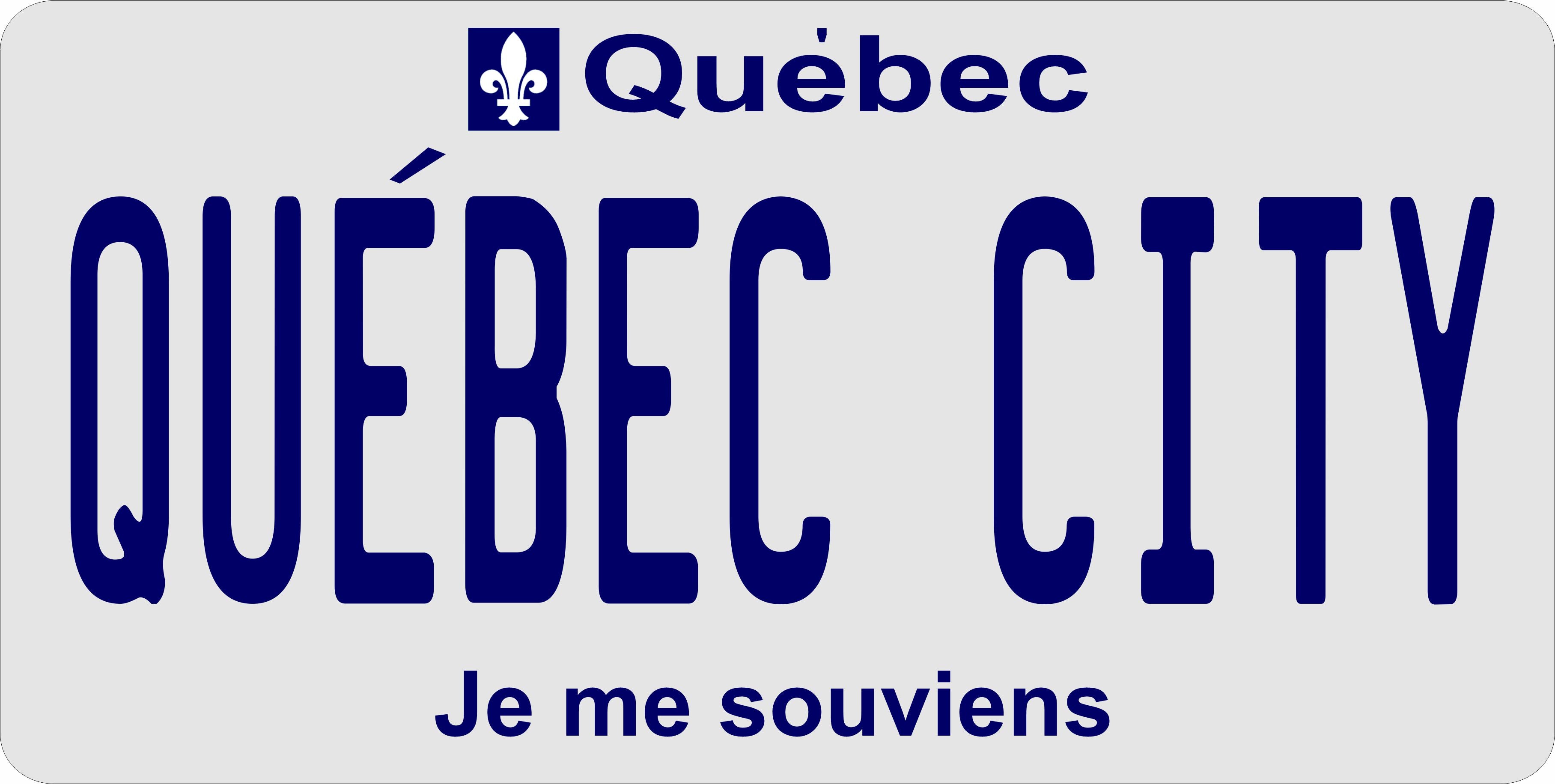 Quebec City Je Me Souviens Photo License Plate – Auto License Plates Frames