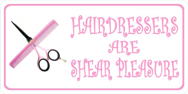 Hair Dressers Are Sheer Pleasure Photo License Plate – Auto License ...