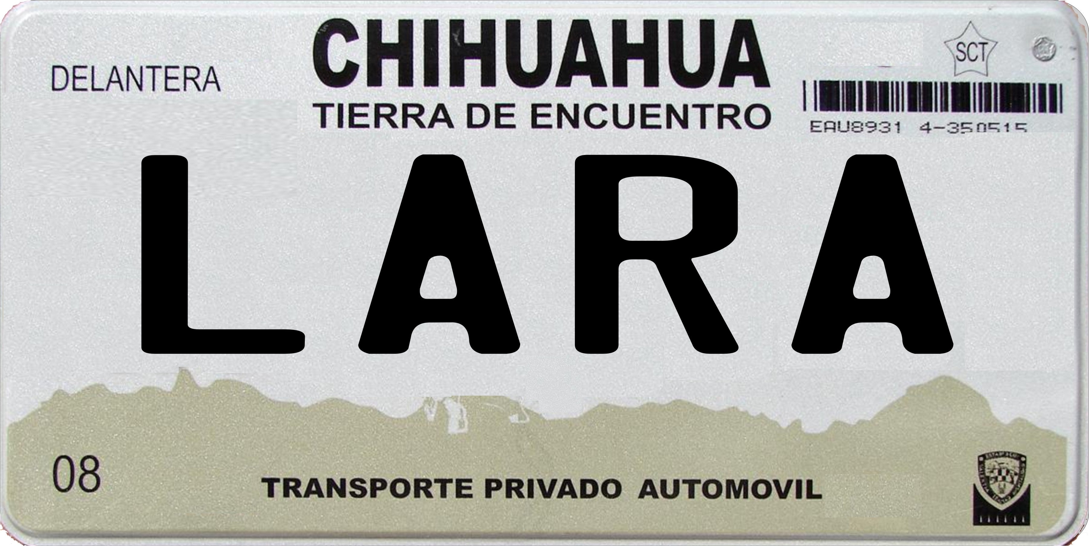 Mexico Chihuahua Photo License Plate – Auto License Plates Frames