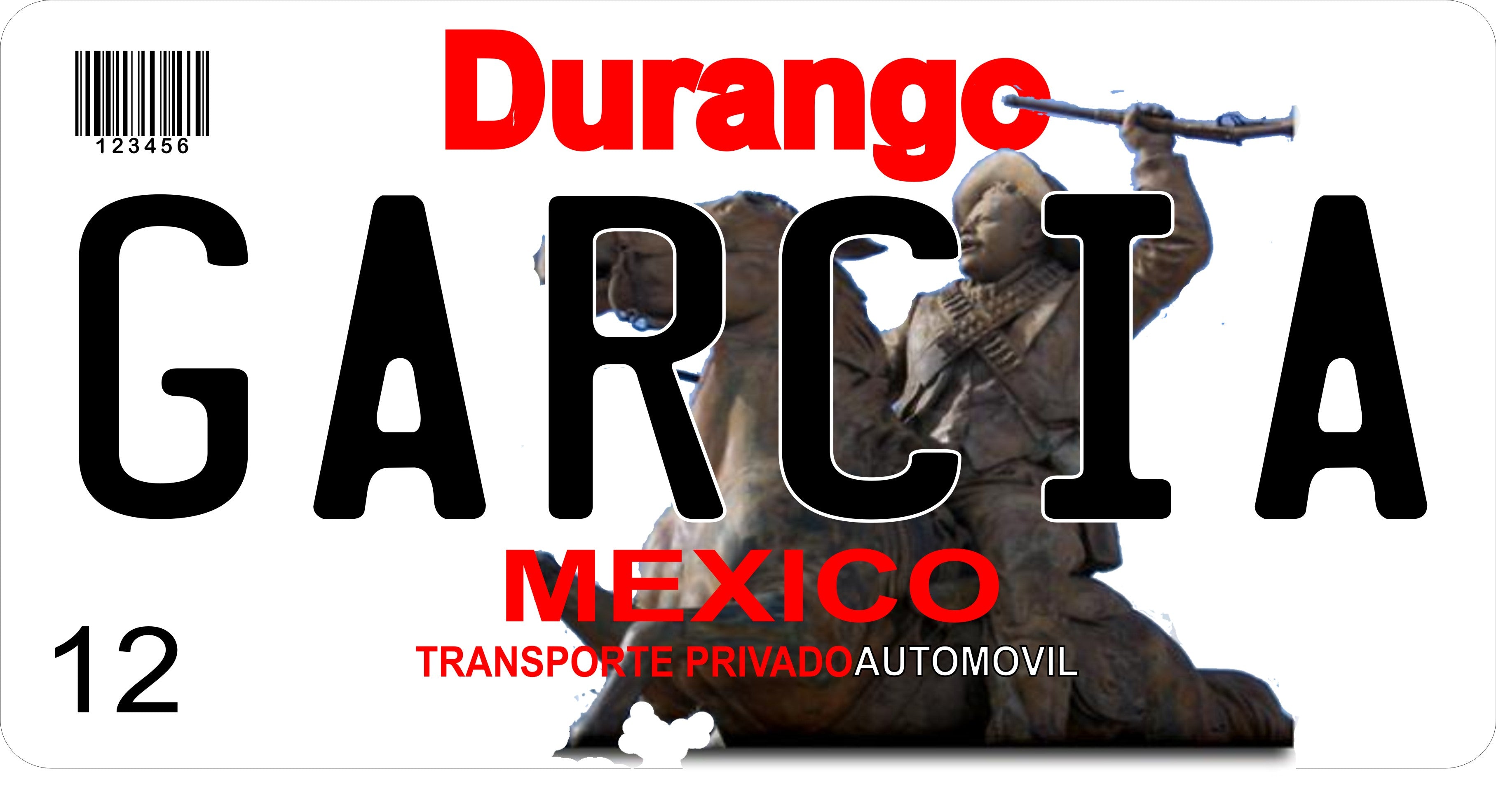 Mexico Durango Photo License Plate – Auto License Plates Frames