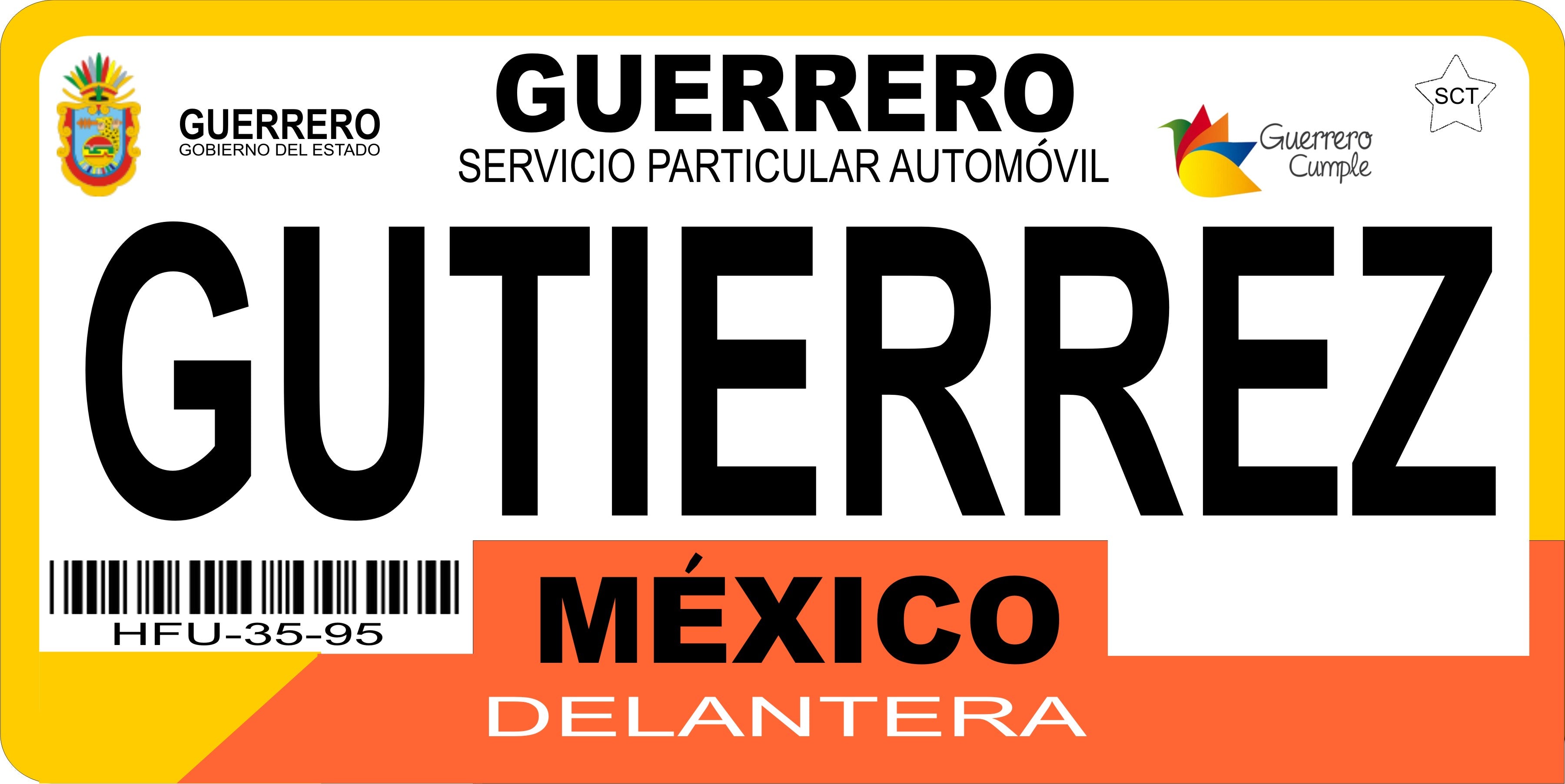 Mexico Guerrero Photo License Plate – Auto License Plates Frames