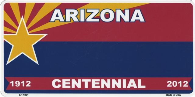 Arizona Centennial Photo License Plate – Auto License Plates Frames