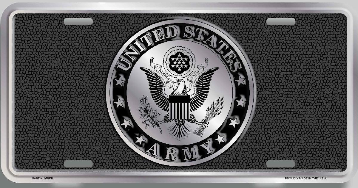 U.S. Army Metal Mosaic License Plate – Auto License Plates Frames