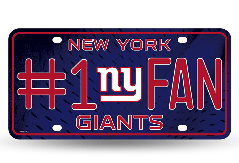 New York Giants #1 Fan License Plate – Auto License Plates Frames