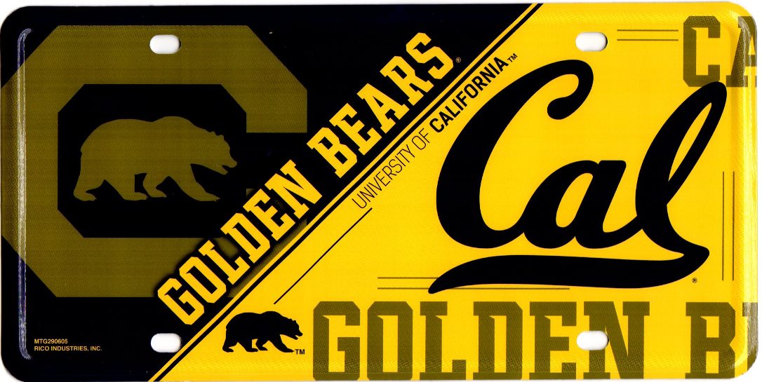 California Golden Bears Metal License Plate – Auto License Plates Frames