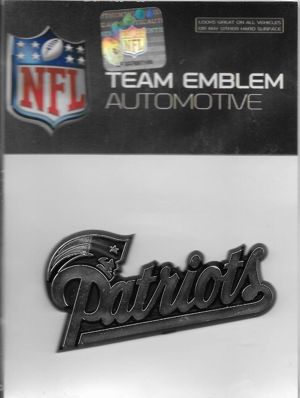 New England Patriots NFL Chrome Auto Emblem – Auto License Plates Frames