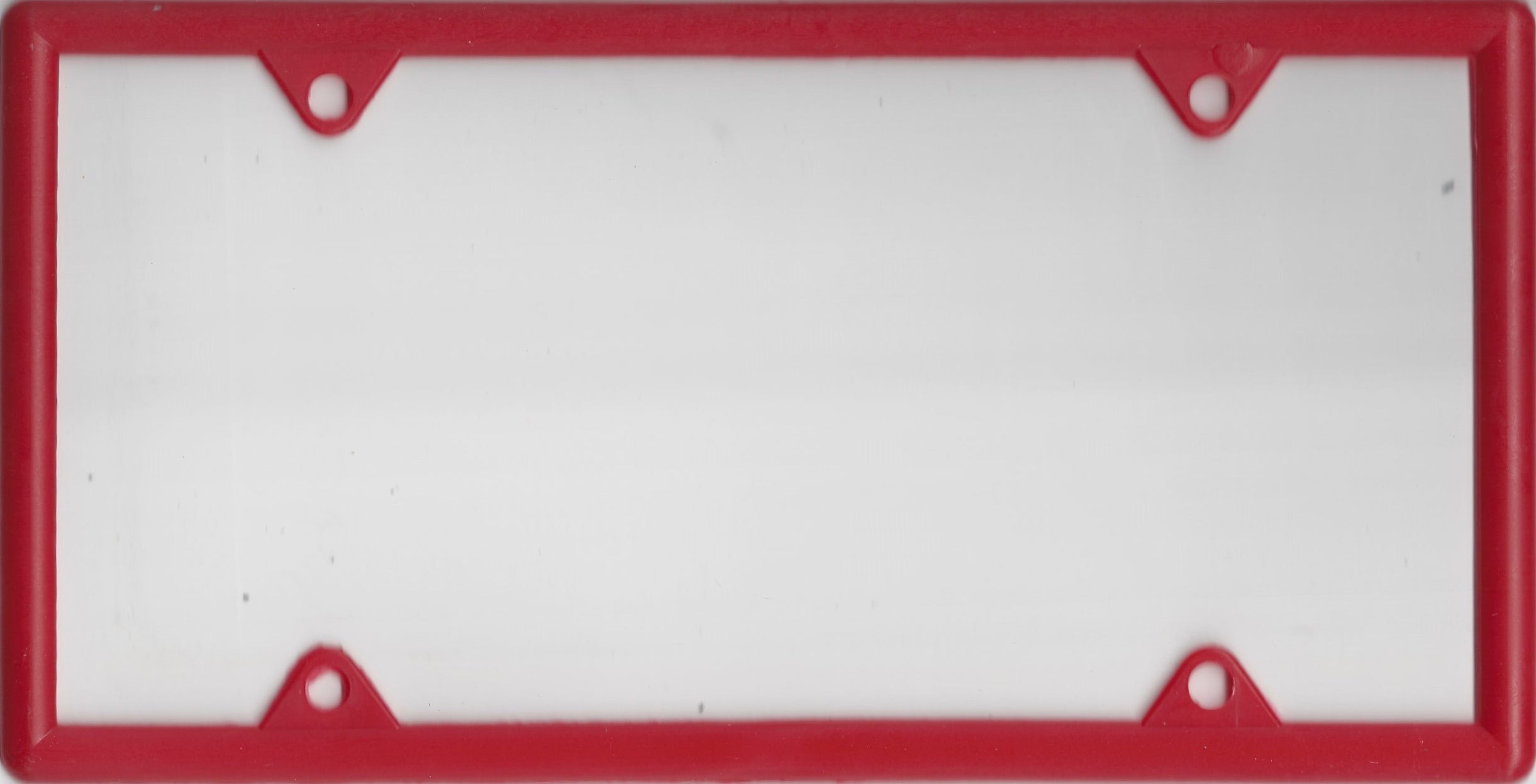 Red Plastic License Plate Frame – Auto License Plates Frames