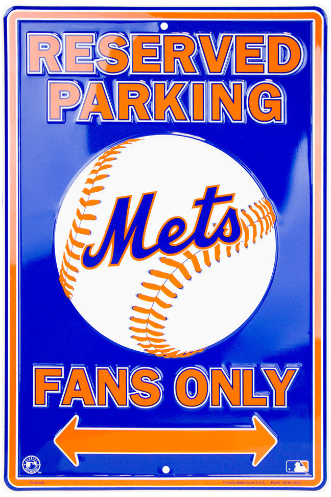 New York Mets Fan Metal Parking Sign – Auto License Plates Frames