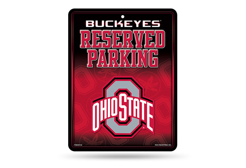 Ohio State Buckeyes Metal Parking Sign – Auto License Plates Frames