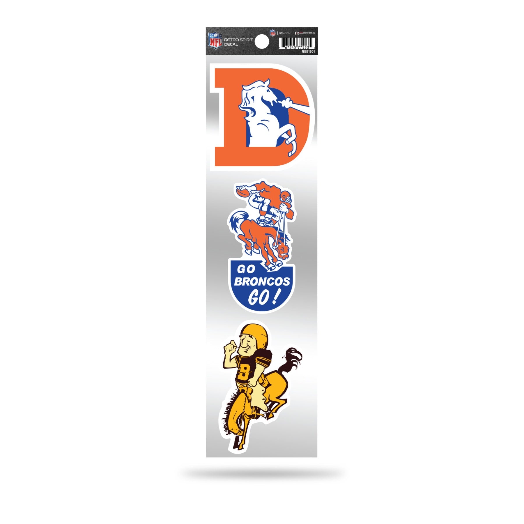 Denver Broncos Retro Spirit Decals – Auto License Plates Frames
