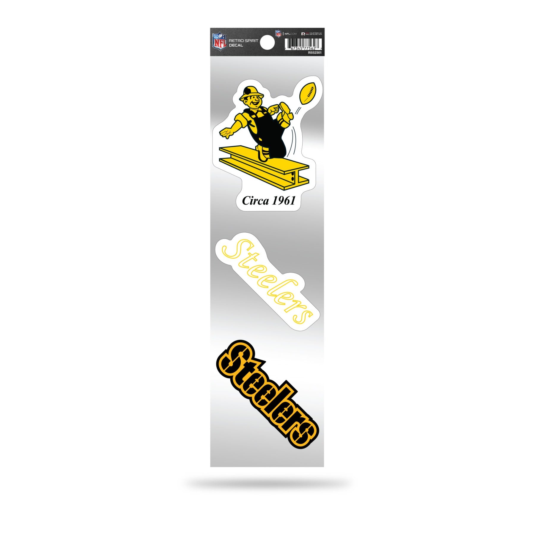 Pittsburgh Steelers Retro Spirit Decals – Auto License Plates Frames