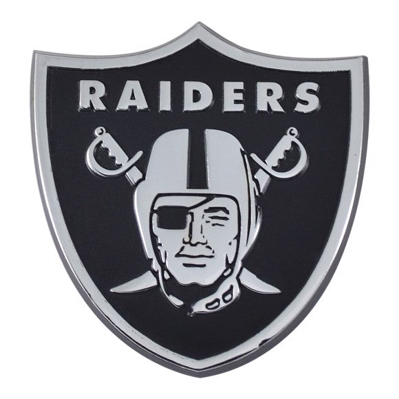 Oakland Raiders 3-D Metal Auto Emblem – Auto License Plates Frames