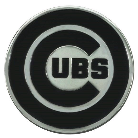 Chicago Cubs 3-D Metal Auto Emblem – Auto License Plates Frames