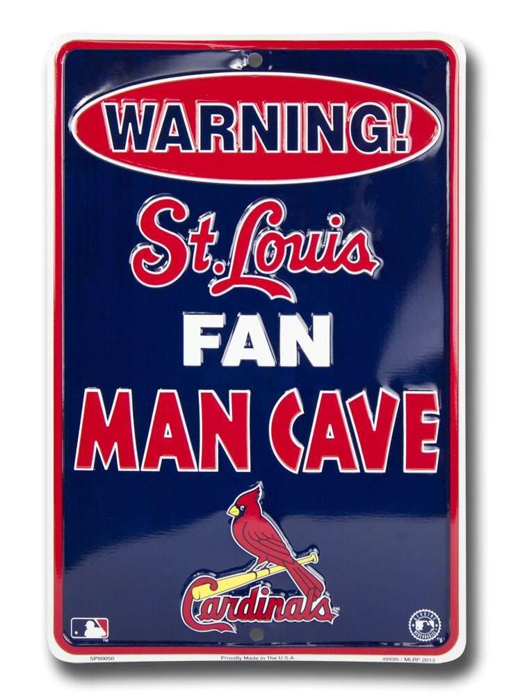 St. Louis Cardinals Man Cave Parking Sign – Auto License Plates Frames