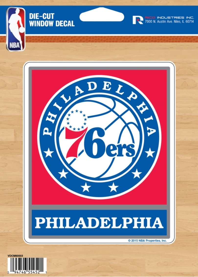 Philadelphia 76ers Die Cut Vinyl Decal – Auto License Plates Frames
