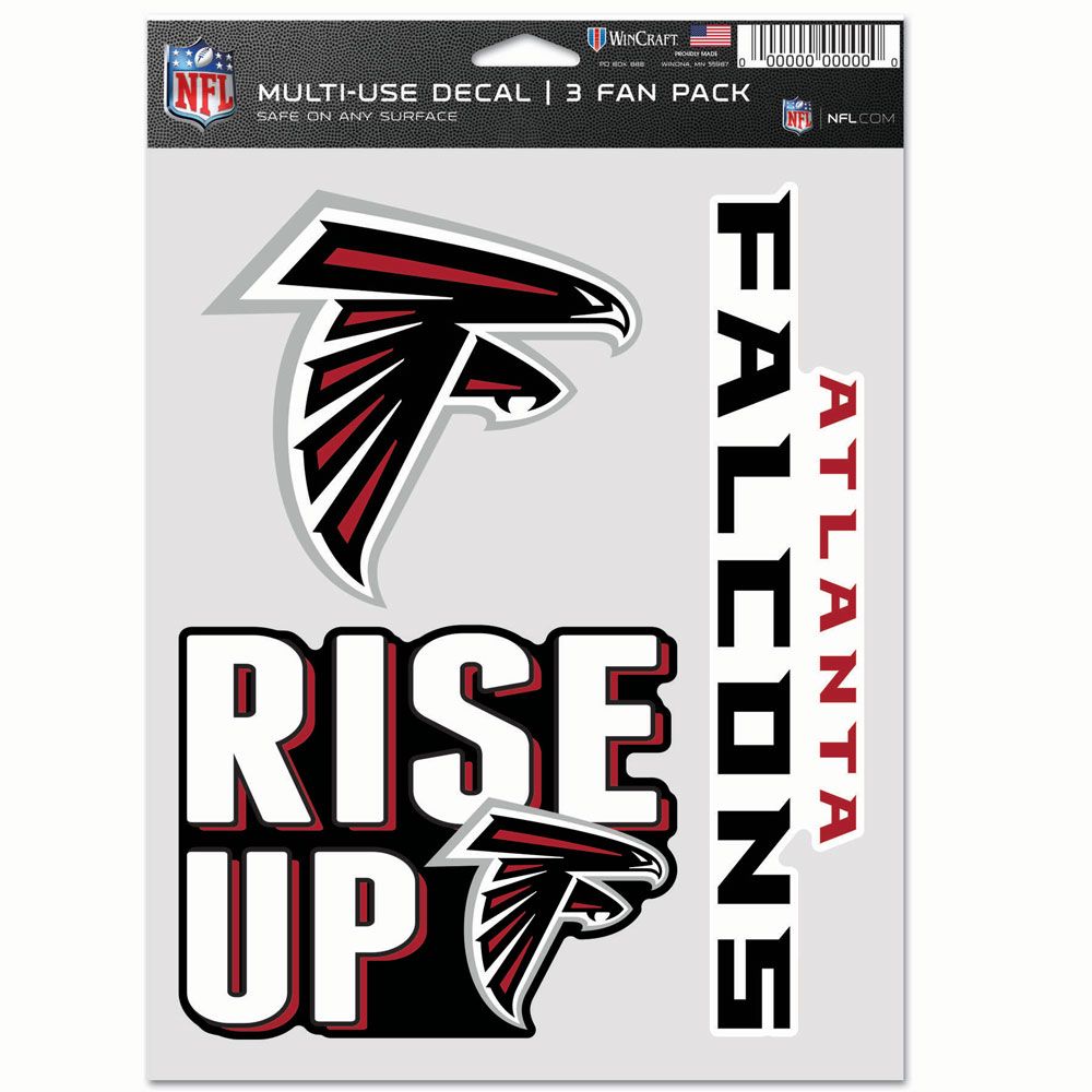 Atlanta Falcons 3 Fan Pack Decals – Auto License Plates Frames