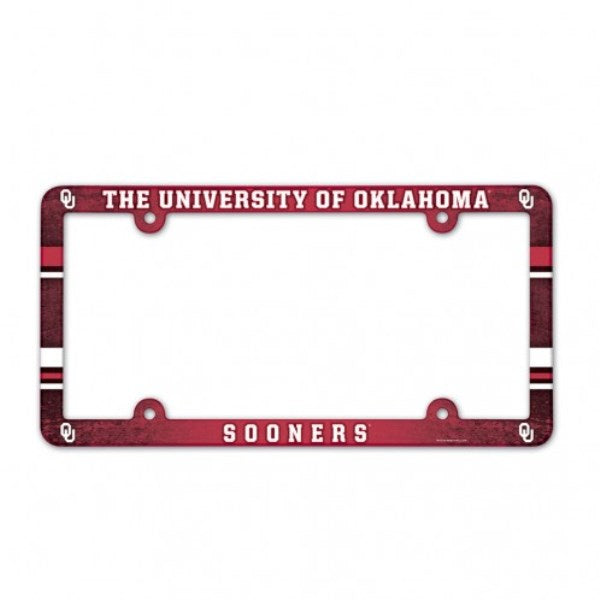 Oklahoma Sooners Full Color Plastic License Plate Frame – Auto License ...