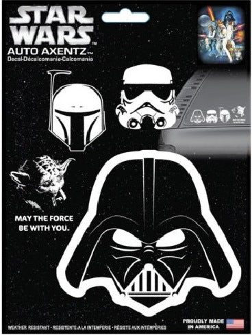 Star Wars Heads Vinyl Decal Kit – Auto License Plates Frames