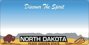 Design It Yourself Custom North Dakota State Look-alike Plate – Auto ...
