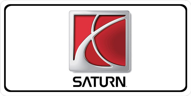 Saturn Logo Photo License Plate – Auto License Plates Frames